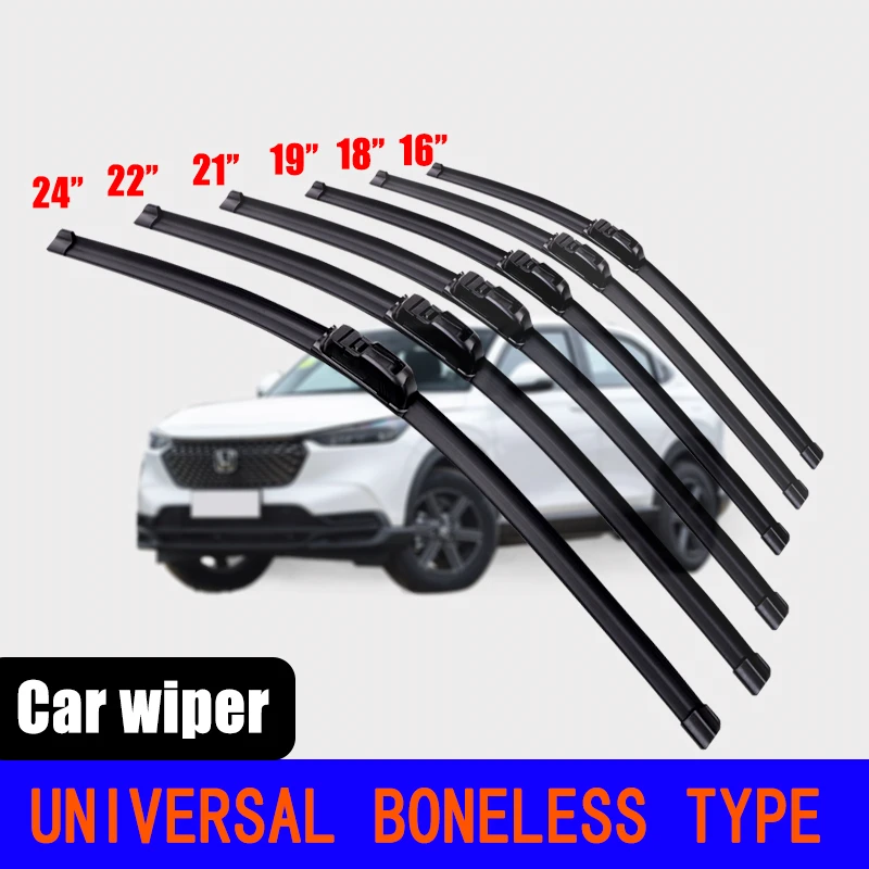 2Pcs-Car-Windshield-Wiper-Blades-Hook-Universal-U-type-Soft-Rubber ...