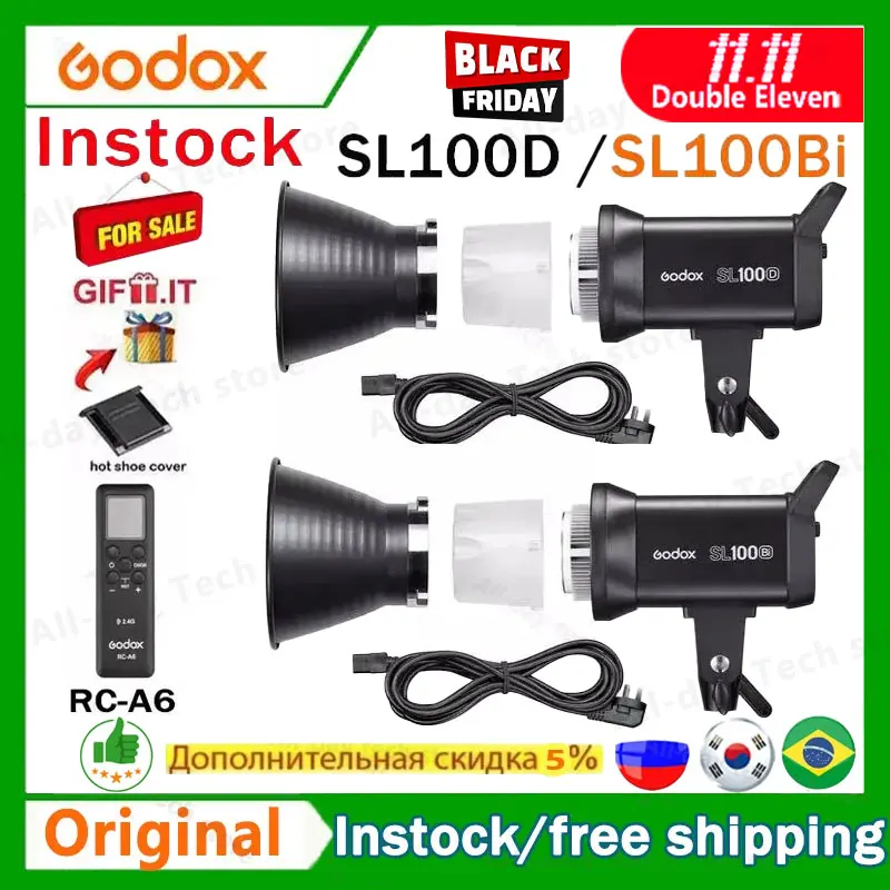 Godox-SL100D-SL-100D-SL100Bi-100W-5600K-White-Version-LCD-Panel-LED ...