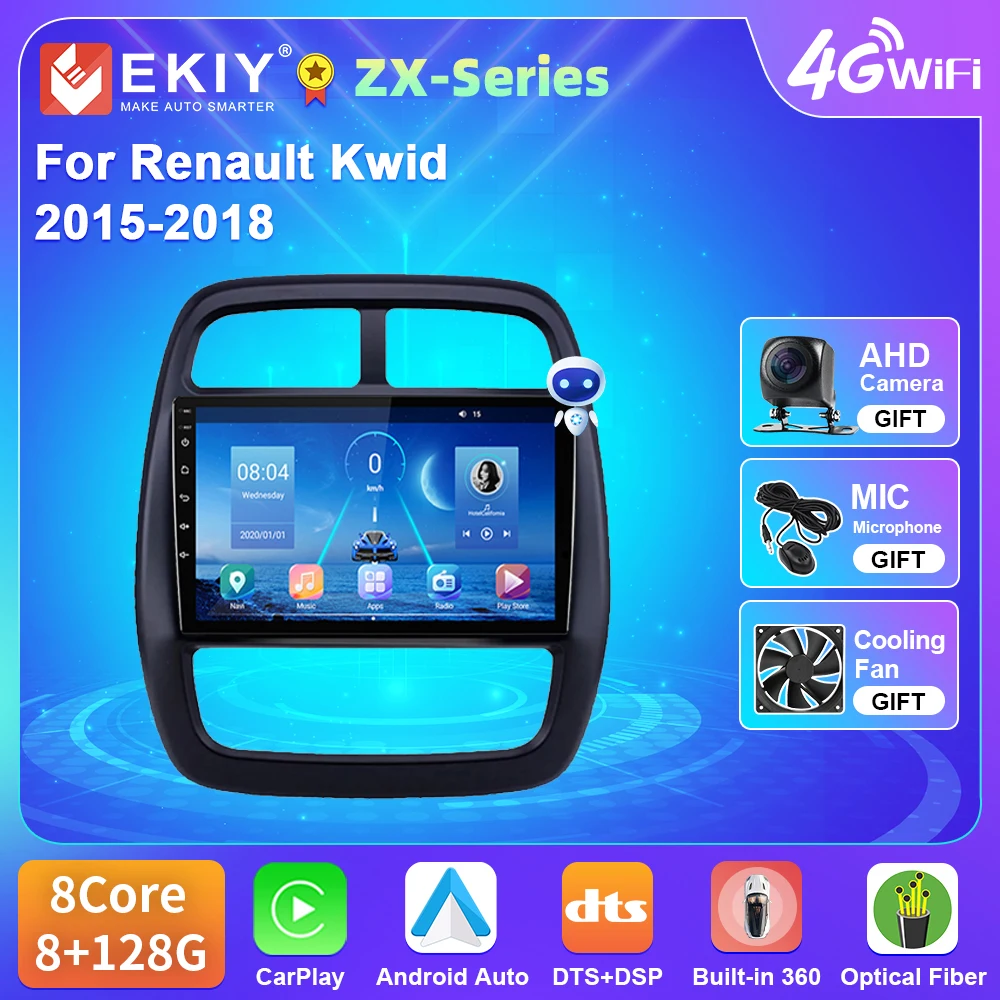 EKIY-T5-Car-Radio-2-Din-For-Renault-Kwid-2015-2016-2017-2018-Navigation ...