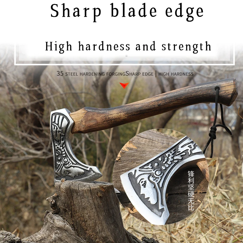Logging-chopping-wood-camping-tools-camping-axe-opposite-sex-hook-axe ...