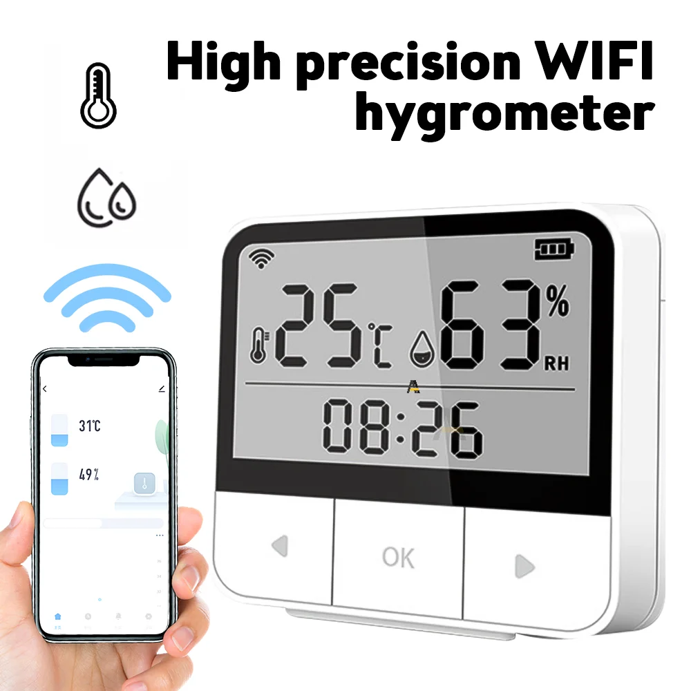 Smart Thermostat wifi Tuya smart home Humidity Sensor Hygrometer ...