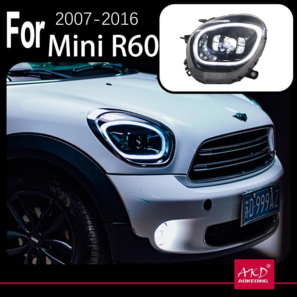 AKD Car Model Head Lamp for MINI R60 LED Headlight 2007-2016 Countryman ...