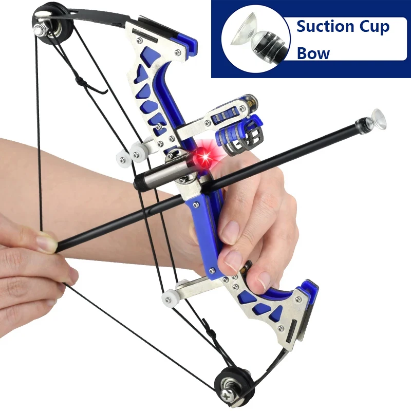 Laser-Aiming-Suction-Cup-Compound-Bow-and-Arrow-Metal-Pulley-Bow ...