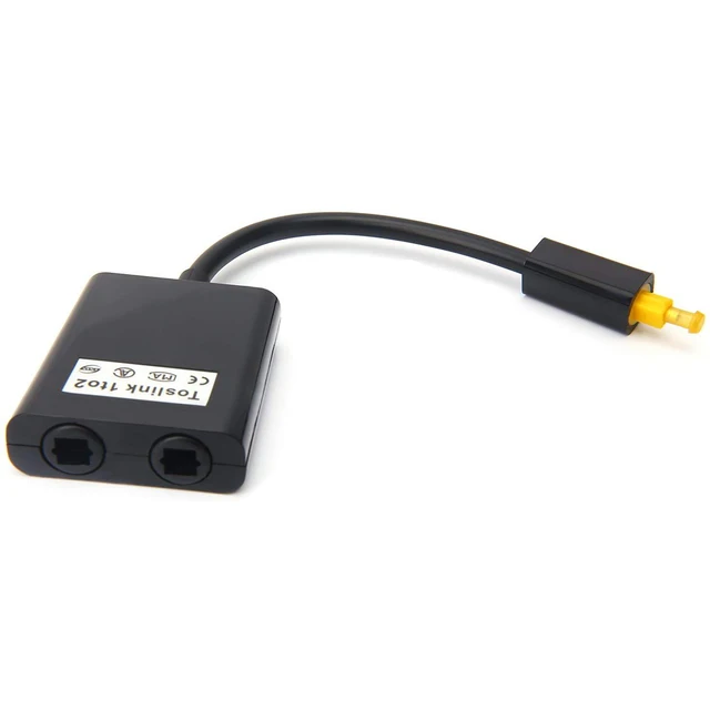 Fiber Optical Splitter Digital Fiber Optical Audio Splitter - 1 Input 2 ...