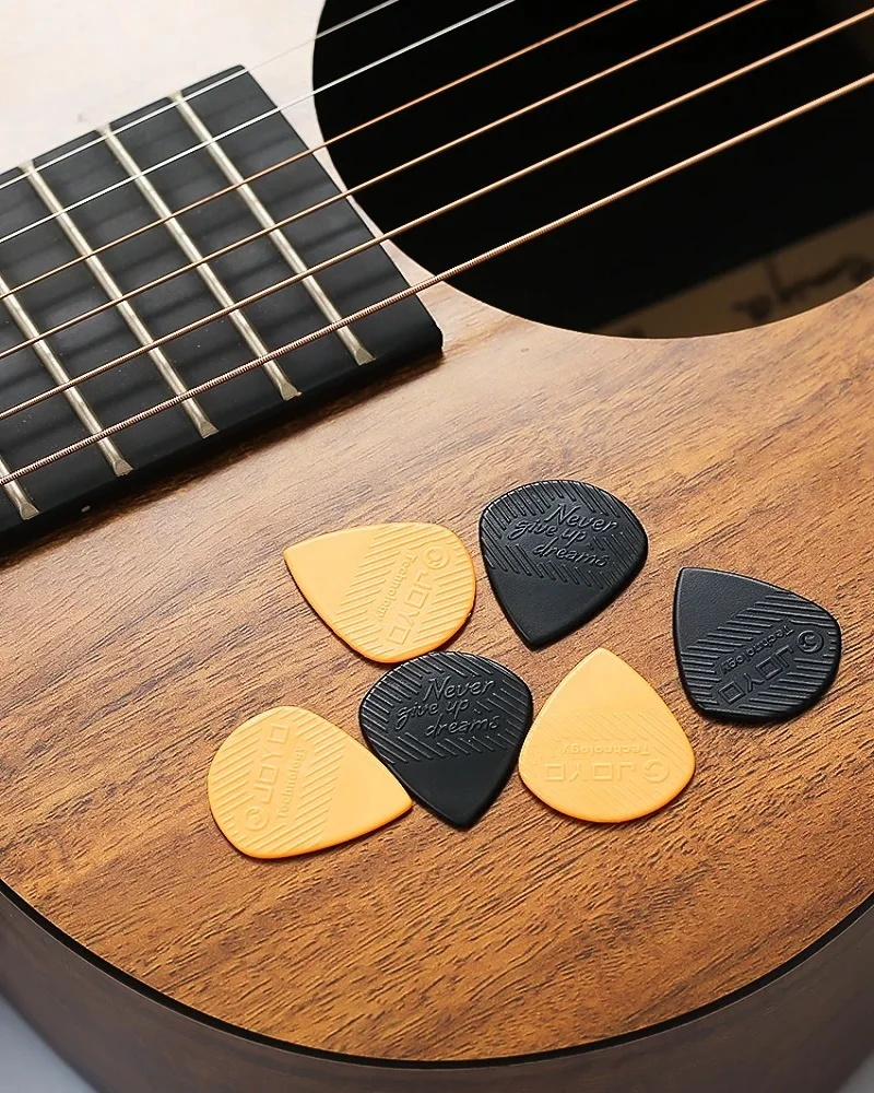 JOYO-non-slip-black-guitar-picks-for-electric-acoustic-guitar-Folk-1-4 ...