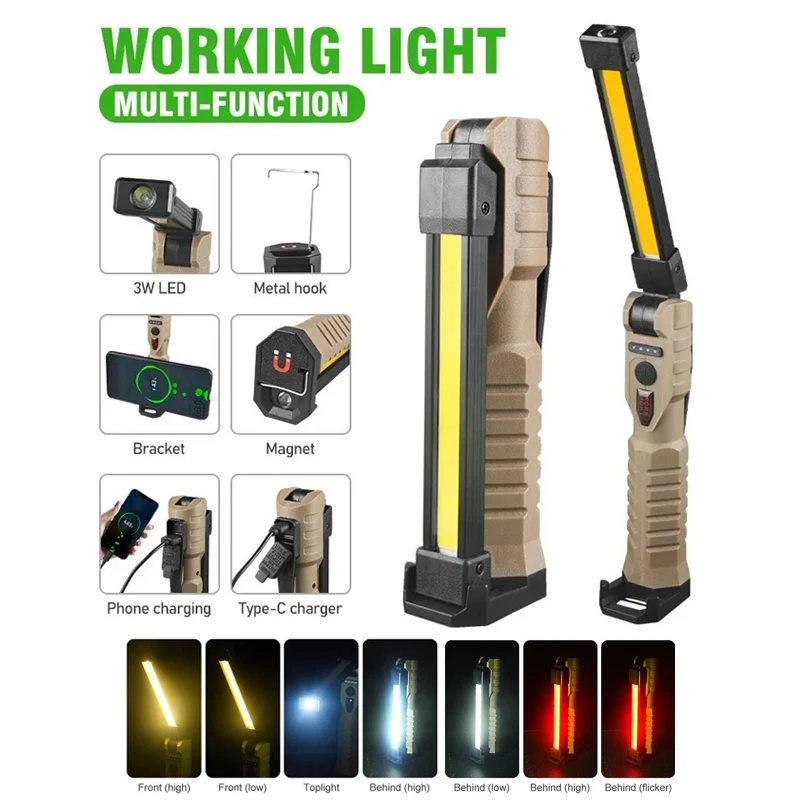 Rechargeable-LED-Emergency-Floodlight-COB-Folding-Work-Light-Strong ...