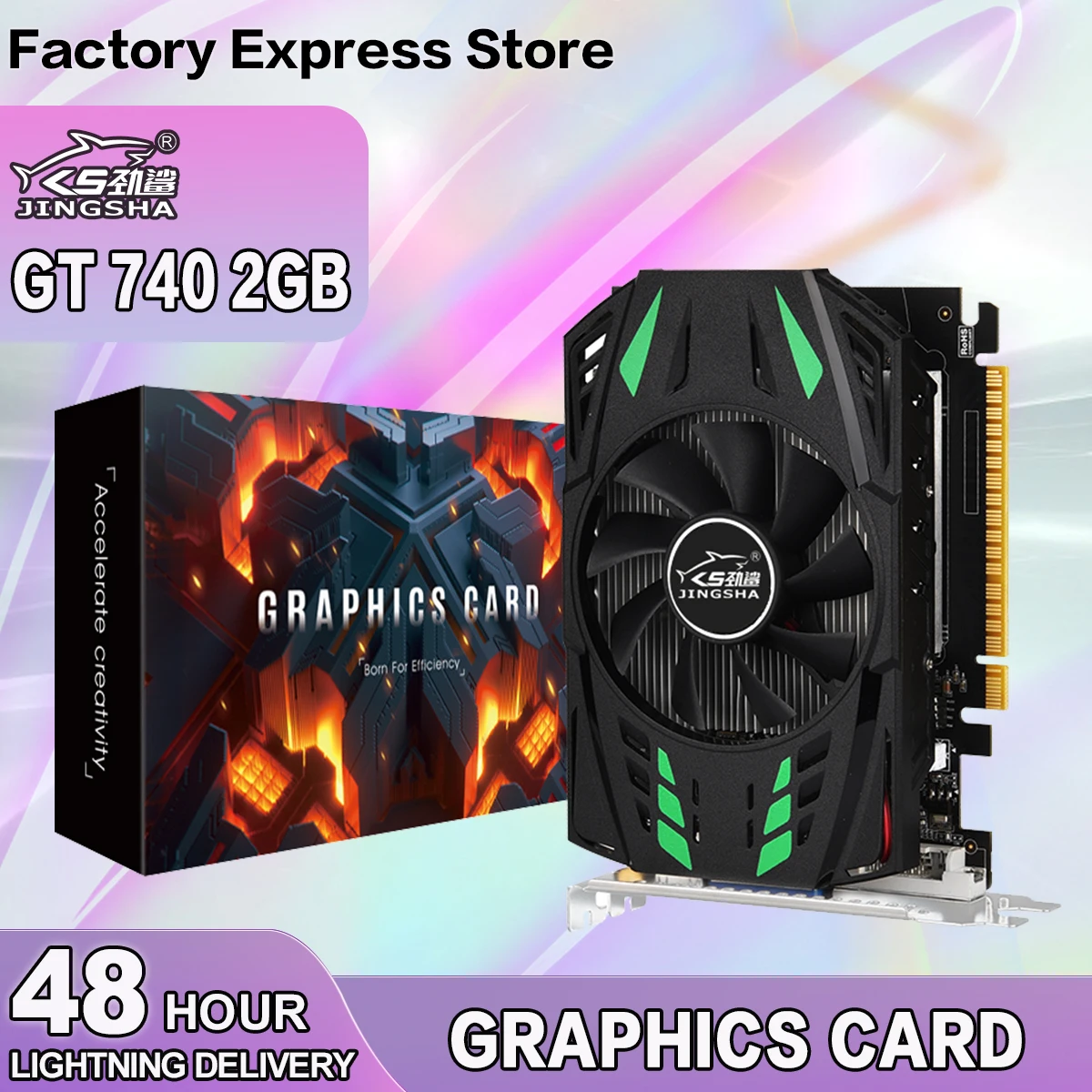 JINGSHA New GeForce GT 740 Graphic Cards 2GB Memory 128 bit GDDR5 ...