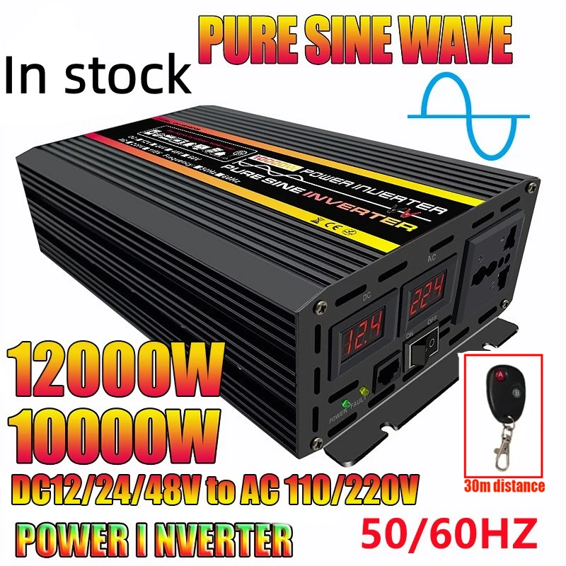 8000-10000W-LCD-Display-Solar-Power-Inverter-12V-24V-48V-to-110V-220V ...
