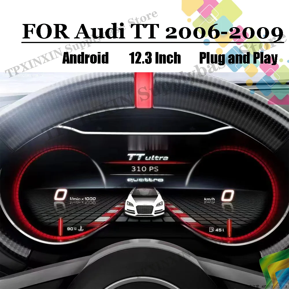 Android-Digital-Performance-Display-Dashboard-For-Audi-TT-2006-2007 ...
