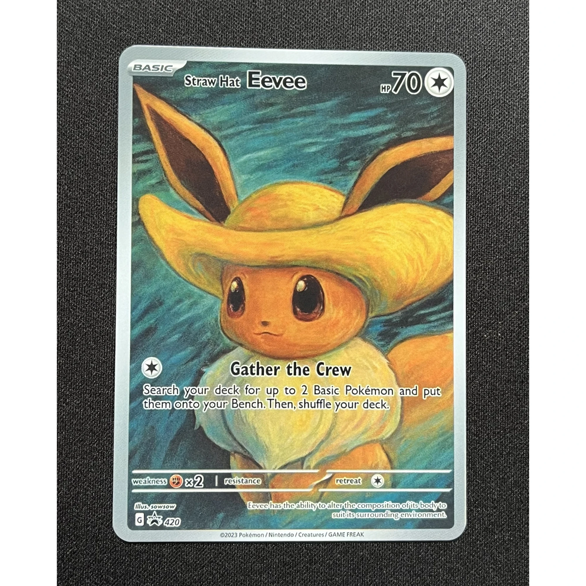 Shop 2pcs set Pokemon Van Gogh Museum Pikachu Eevee Rare Classic Game ...