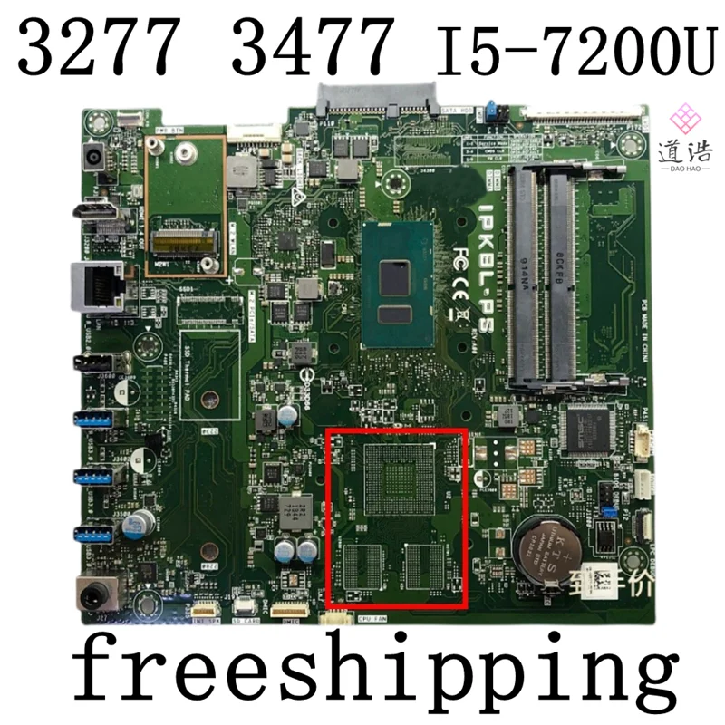 IPKBL-PS For Dell Inspiron 3277 3477 AIO Motherboard I5-7200U CPU DDR4 ...