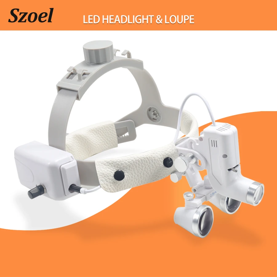 Faro-LED-quir-rgico-Dental-diadema-lupas-Binocular-brillo-foco ...