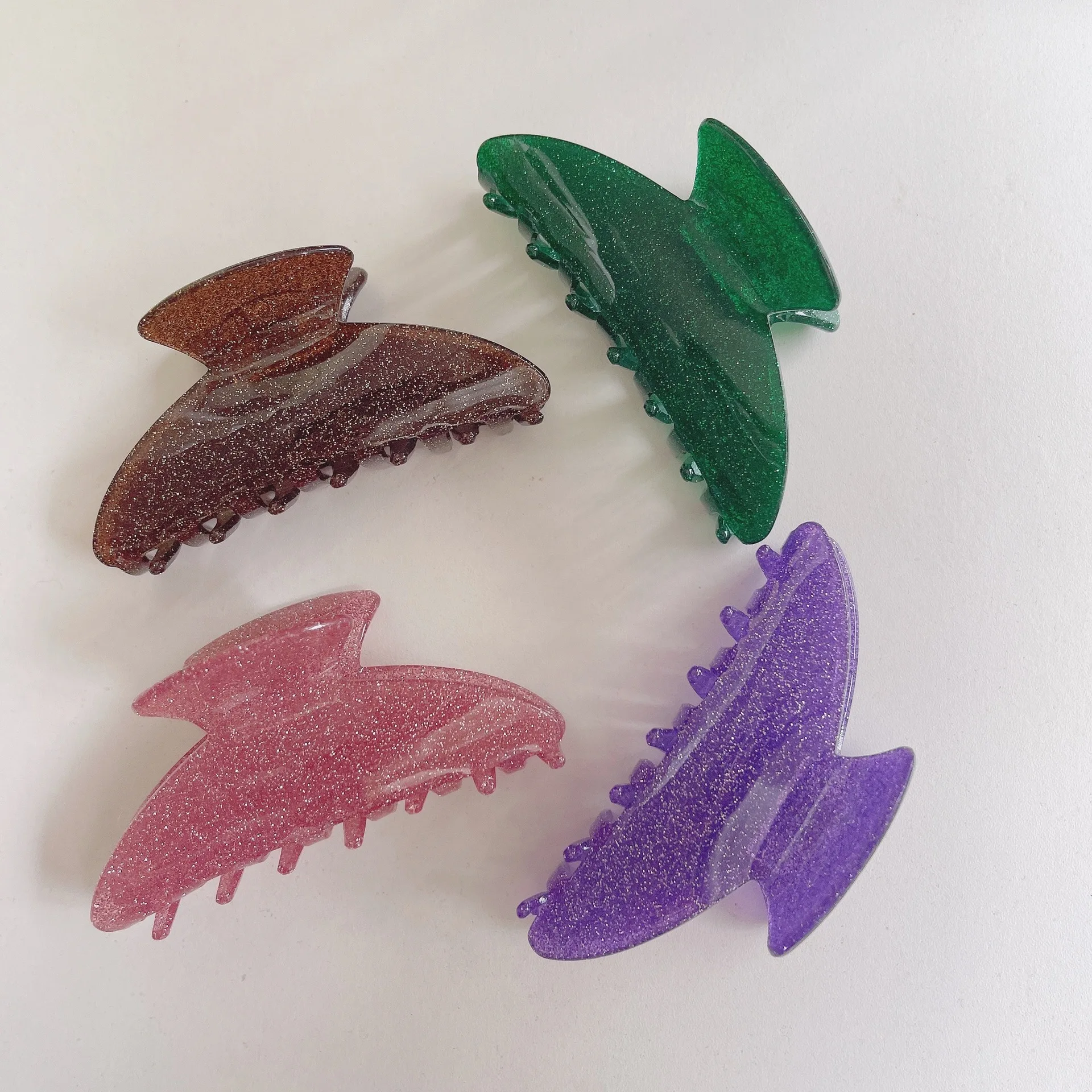 New Arrived Fashionable 9cm Shiny Bling Acrylic Hair Claw Clips With ...
