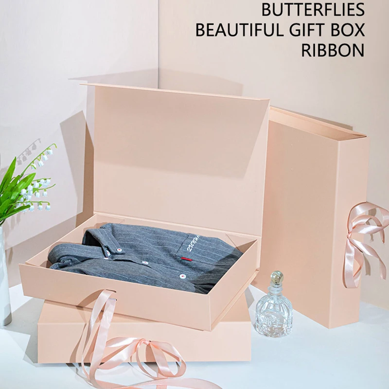 2pcs-Magnet-Clamshell-Gift-Box-For-Wedding-Birthday-Party-Clothing ...