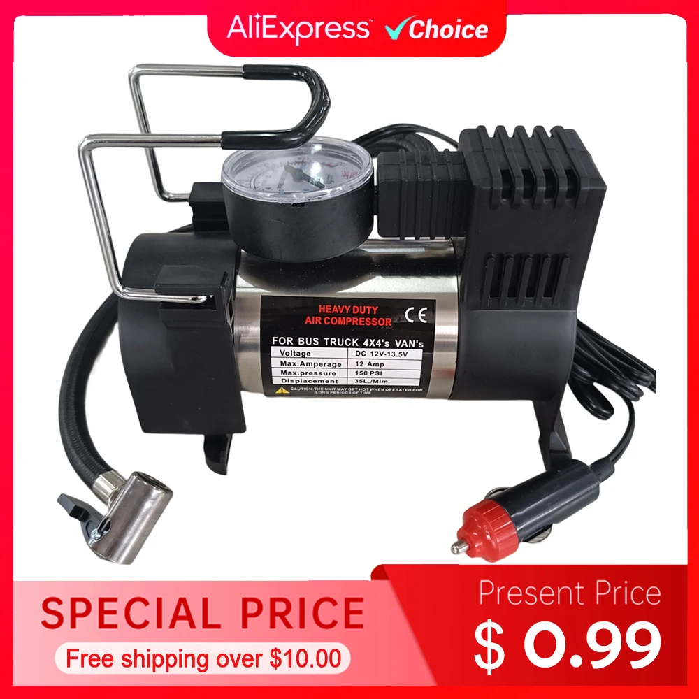 12v150psi-Heavy-Duty-Deluxe-Portable-Metal-Air-Compressor-Car-Tyre ...