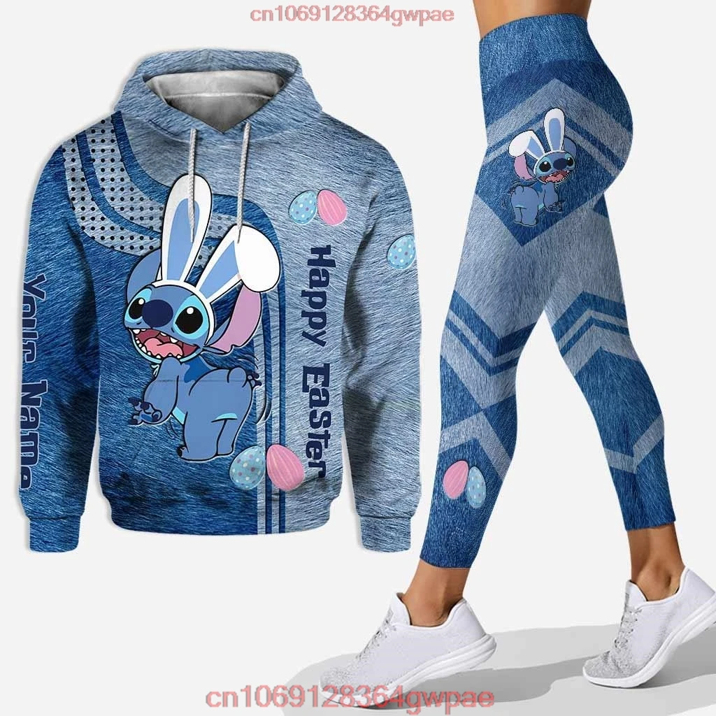 Customize stitch 3D Hoodie Women's Hoodie Set stitch Yoga Pants ...
