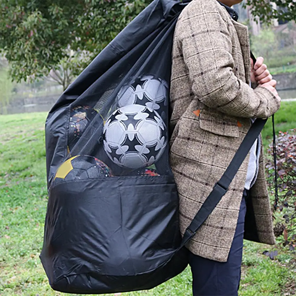 Football-Storage-Bag-Mesh-Super-Large-Capacity-Adjustable-Waterproof ...