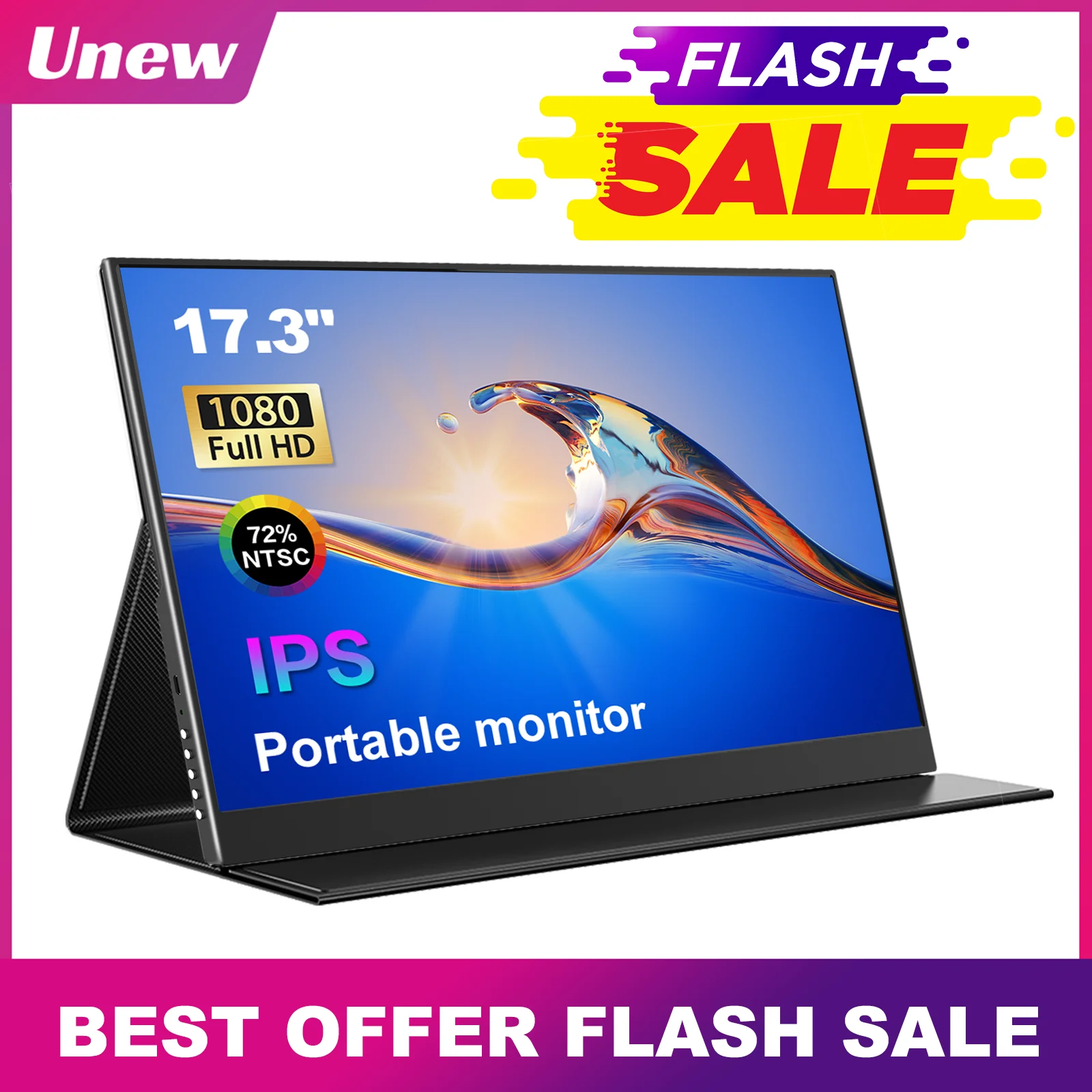 17-3-inch-Portable-Monitor-1080P-FHD-With-Screen-Magnetic-Cover-For ...