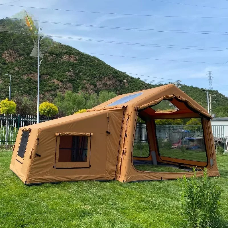 Large luxury automatic inflatable tent waterproof cotton portable ...