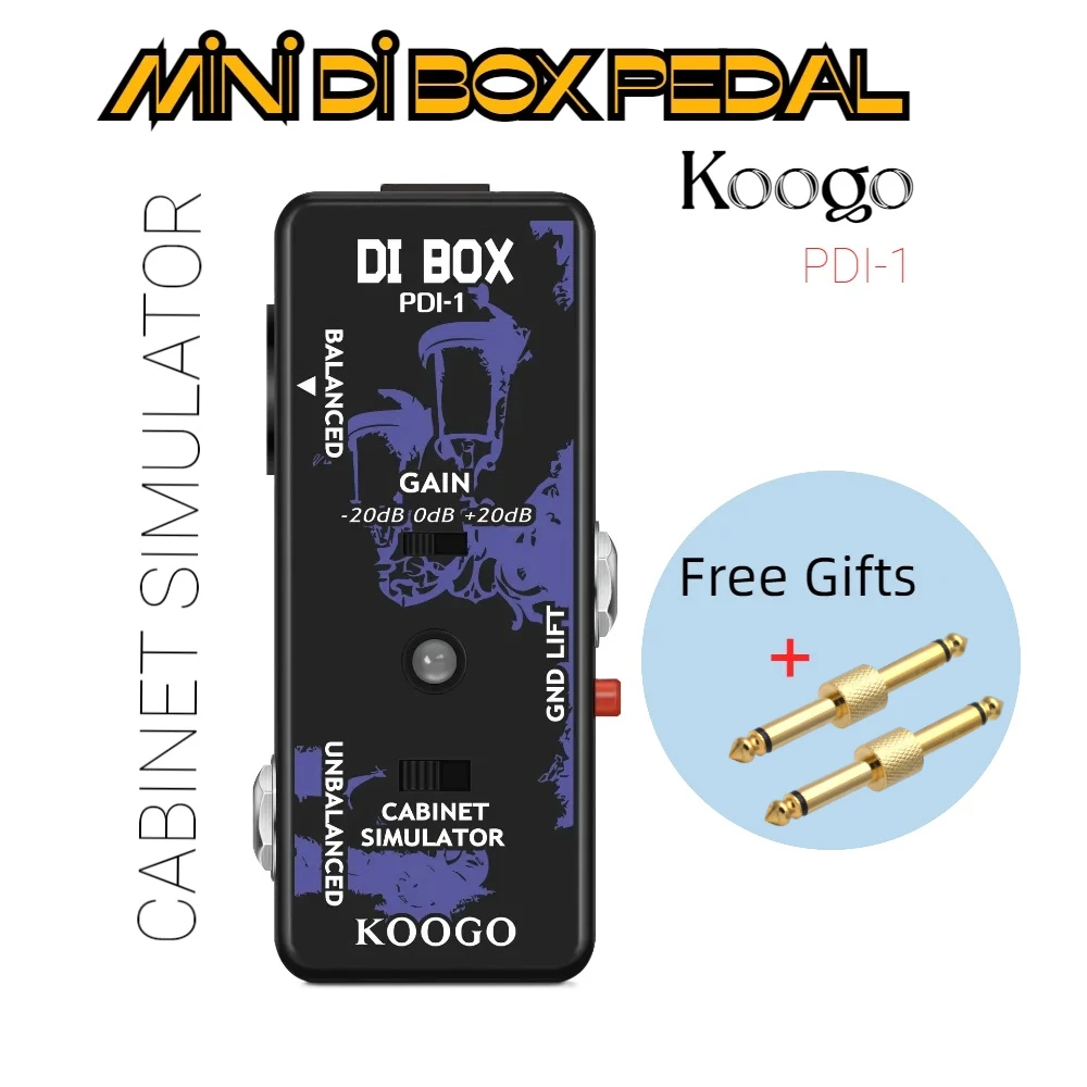 Koogo-Mini-Direct-Box-Input-DI-BOX-Smart-Guitar-Cabinet-Simulation ...
