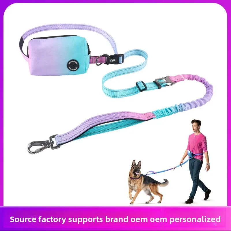 Pet Leash Explosion-Proof Waist Bag Portable Dog Running Reflective ...
