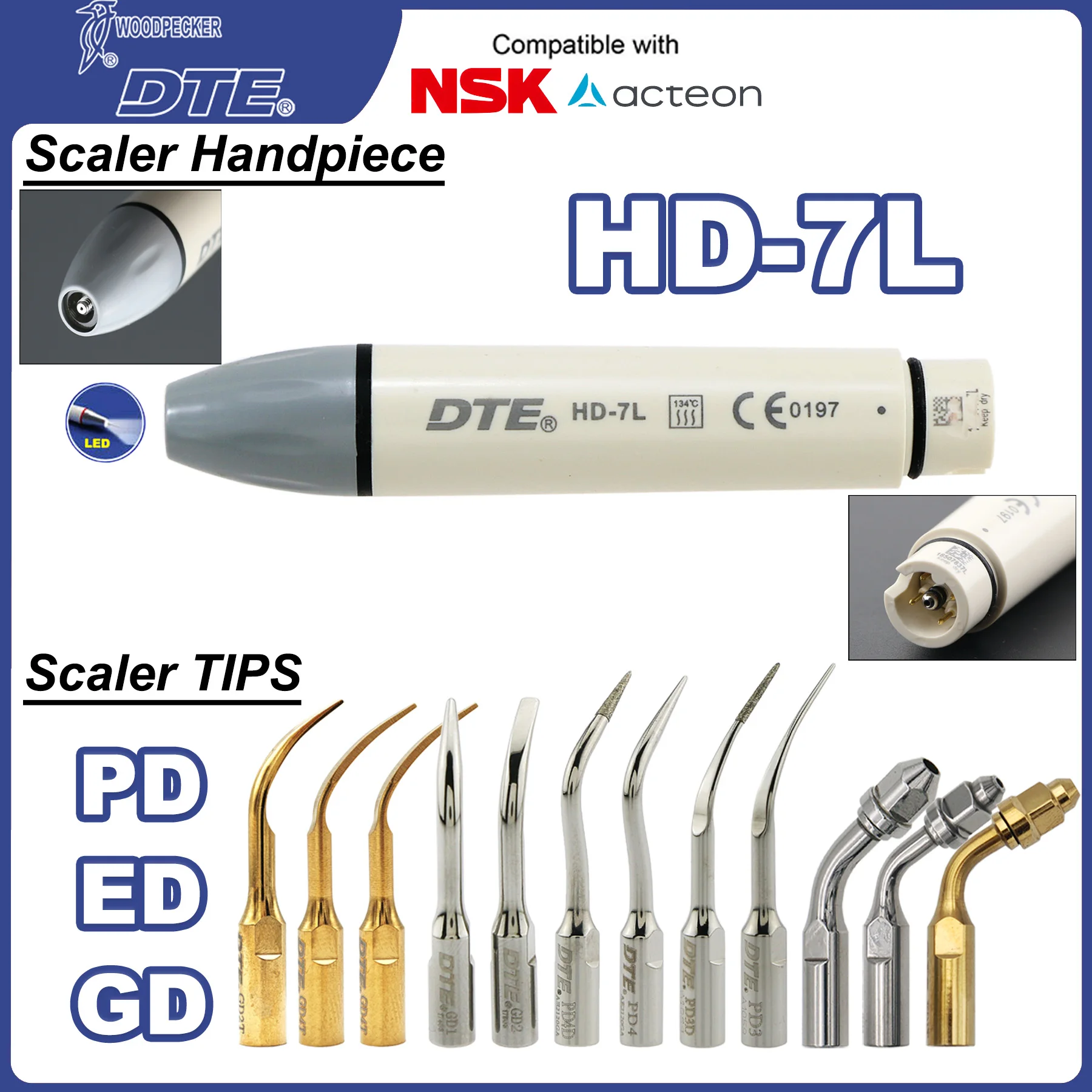 Woodpecker-DTE-Tips-Dental-Scaler-Handpiece-LED-HD-7L-Scaling-Tips-PD ...
