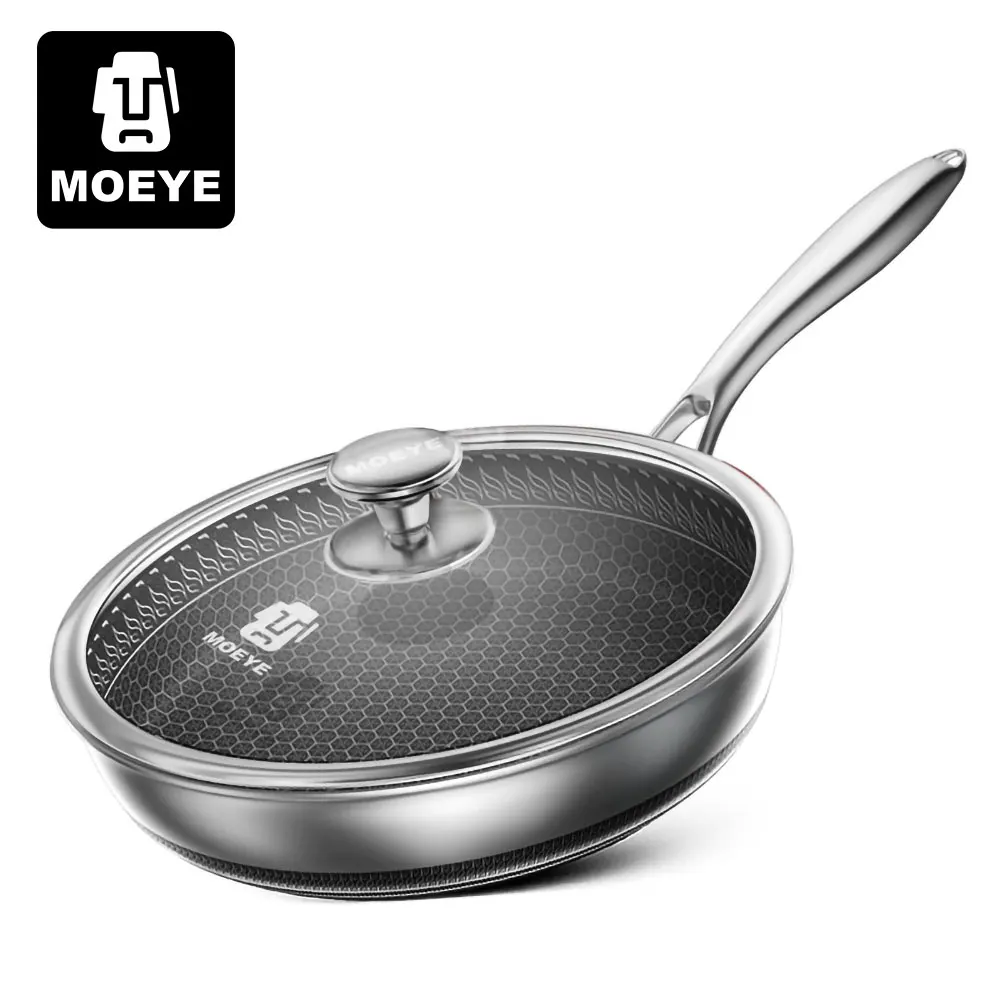 MOEYE-Frying-Pan-316L-Stainless-Steel-Pan-28-30-32-Kitchen-Nonstick-Pan ...