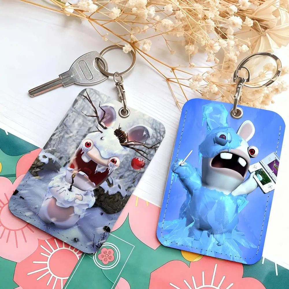 Cartoon R-Raving Cute R-Rabbids Card Holder Suitable For Student Bus ...