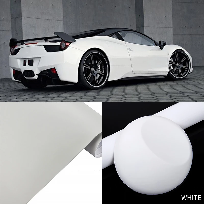 White-30cm-x150cm-Matt-Matte-Flat-Wrap-Vinyl-Covering-Film-Sticker ...