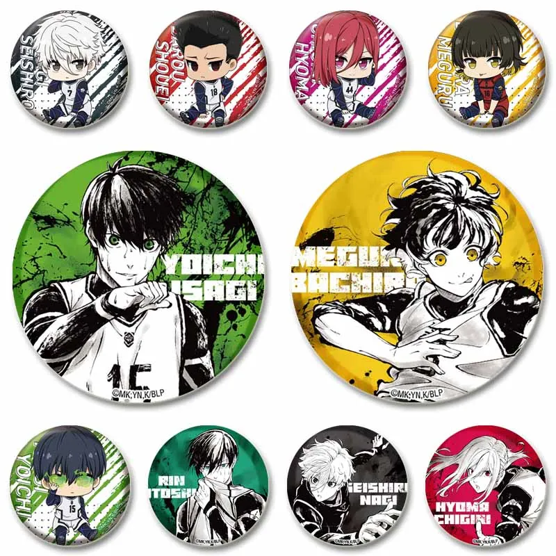 Round-Anime-Blue-Lock-Button-Pins-Cartoon-Character-Seishiro-Nagi ...