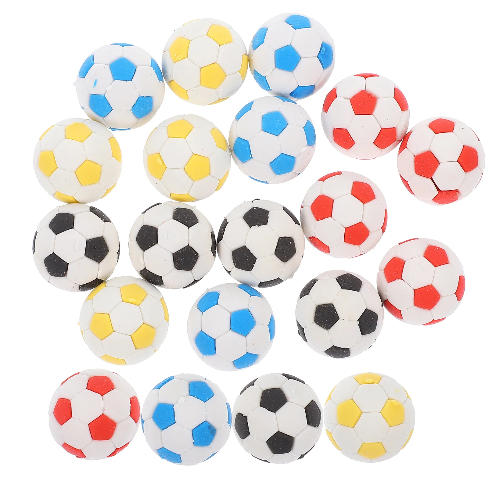 Football-Eraser-3d-Cartoon-Small-Shape-20pcs-Mixed-Color-Kids-Soccer ...