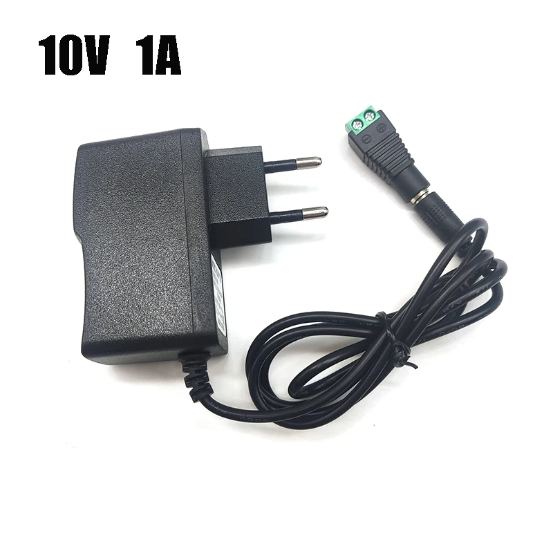 Power Supply 10V 1A AC/DC 100-240V Converter With Female Power Adapter ...