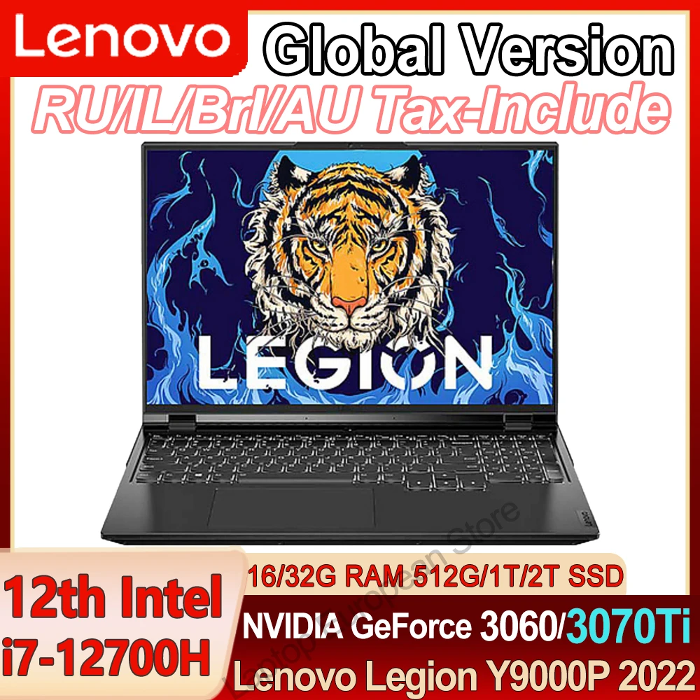 12th Gen Lenovo Legion Y9000p Gaming Laptop 16inch Intel Core I7-12700h ...