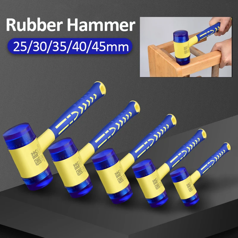 25-30-35-40-45mm-Rubber-Hammer-Double-Faced-Work-Glazing-Window-Nylon ...