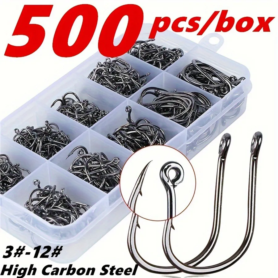 500pcs-Small-Size-Freshwater-Fishhook-Fishing-Hooks-Set-Carbon-Steel ...