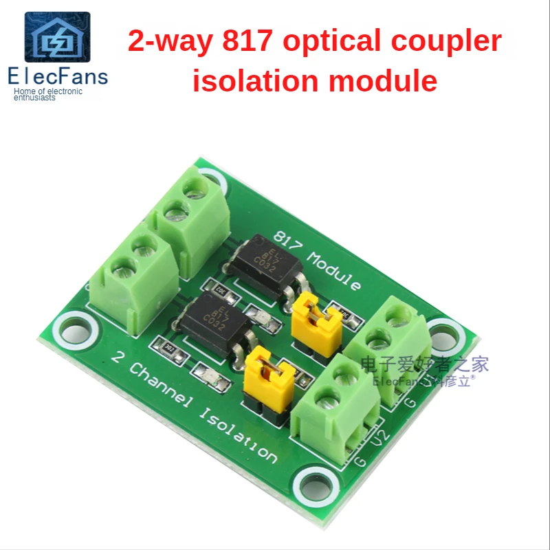 2-way-Voltage-Isolation-Board-PC817-Optocoupler-Voltage-Control-Adapter ...