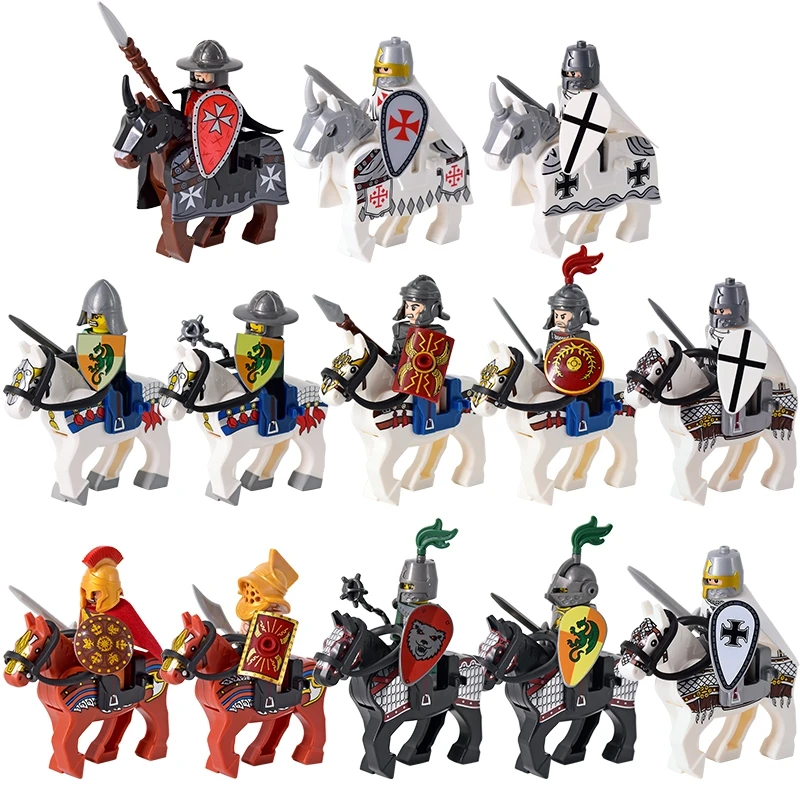 Building Block Figure Medieval | Building Blocks Bricks Toys | Castle ...