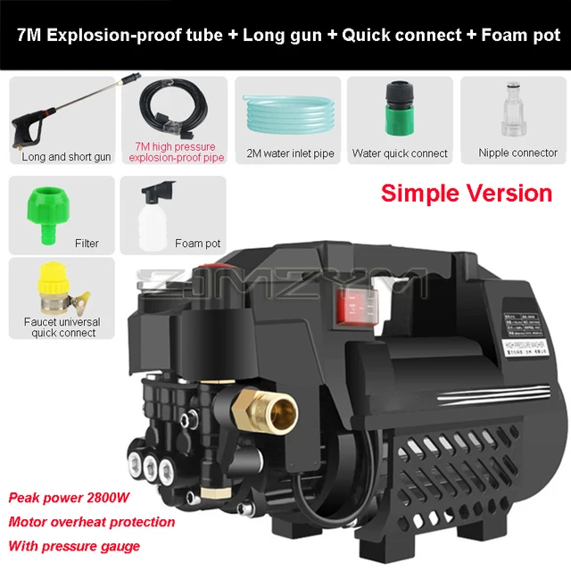 Adjustable Pressure Household Car Washing Machine 110V/220V Automatic ...