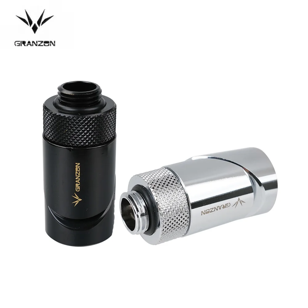 Bykski Granzon Computer Split Water Cooling Freely 360 Rotary G1/4" Brass Fittings,elbow Silver ...