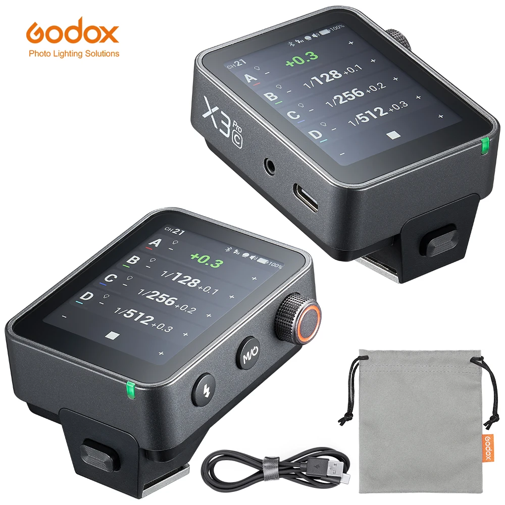 Godox X3PRO C/N/S/F/O 2.4inch TTL HSS 2.4G Wireless Flash Trigger OLED ...
