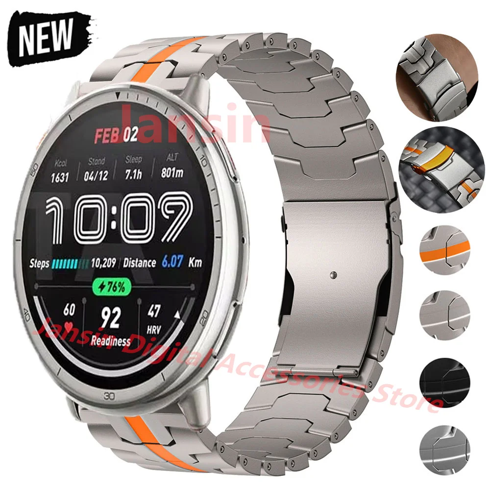 20 mm Metallarmband für Amazfit Active 2 Band Edelstahlarmband Correa ...