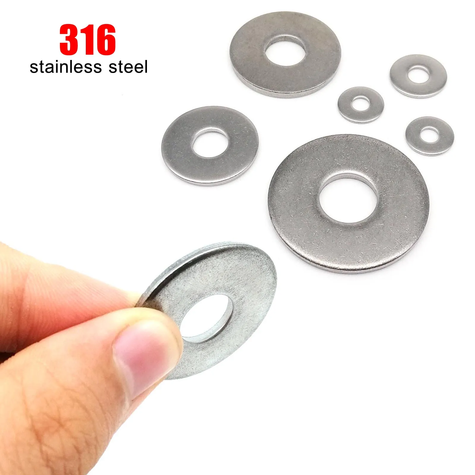 High Quality M2.5 M3 M4 M5 M6 M8 M10 M12 M14 M16 GB96 A4 316 Stainless Steel Large Size Oversize ...