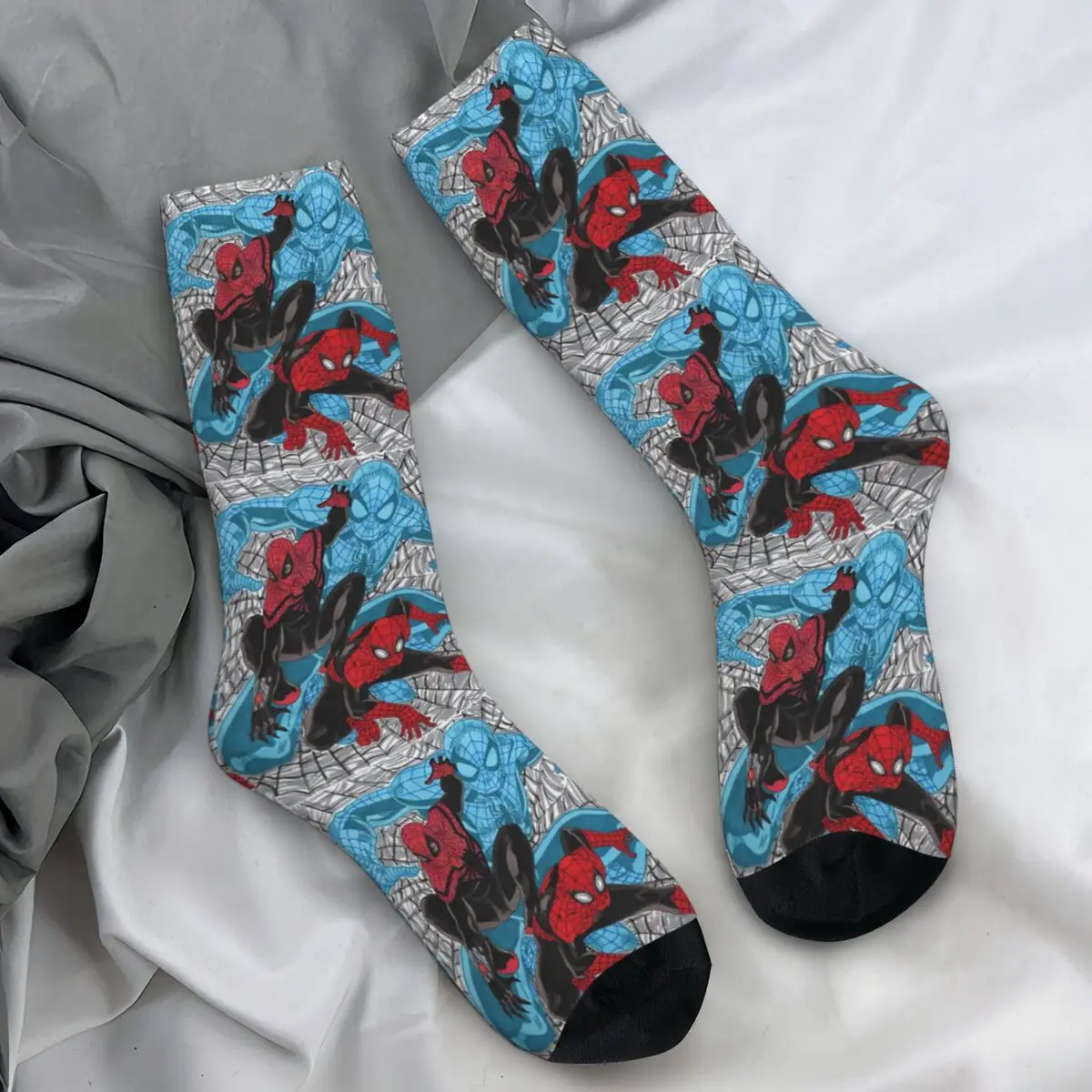Spider-Man-Socks-Funny-Stockings-Autumn-Anti-Skid-Adults-Men-Socks-Soft ...
