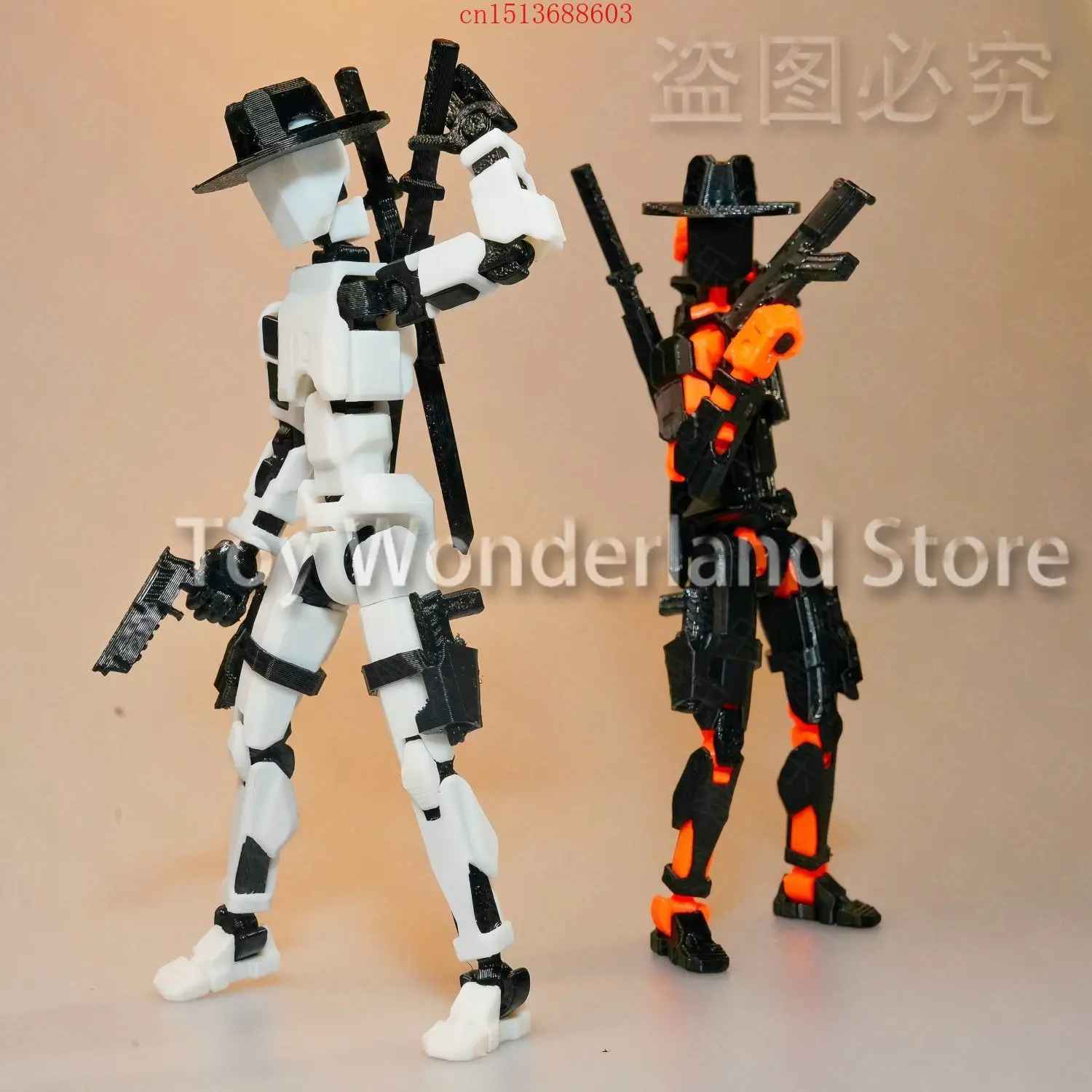 Maniqu-con-estampado-3D-de-vaquero-para-padres-e-hijos-Robot-movible ...
