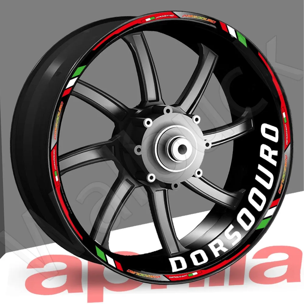 Motorcycle Reflective Wheel Hub Sticker Rim Decal Stripe Tape ...