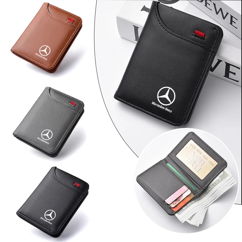 Men Wallet Car Logo Leather Coin Purse Personalised ID Card Holder For ...