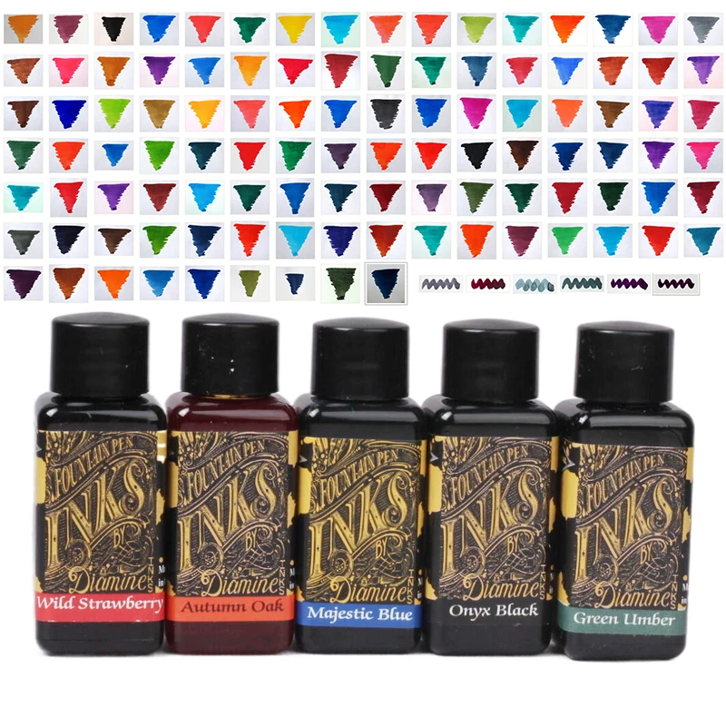 30ml-British-Original-Diamine-Color-Dye-Type-Fountain-Pen-Ink-Dip-Pen ...