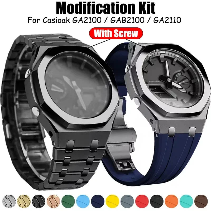 Gen4-Mod-Kit-para-Casioak-GA2100-Gab2100-A-o-Inoxid-vel-316L-Modifica-o ...
