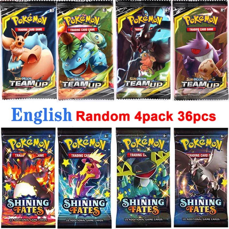 36Pcs-Pokemon-Cards-Team-Up-Evolutions-Darknss-Ablaze-GX-Vmax-EX ...
