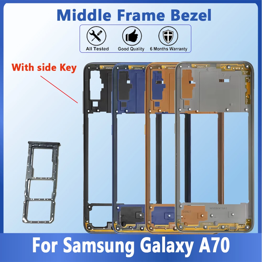 Brand-new-For-Samsung-Galaxy-A70-Full-Housing-Middle-Frame-Bezel-add ...